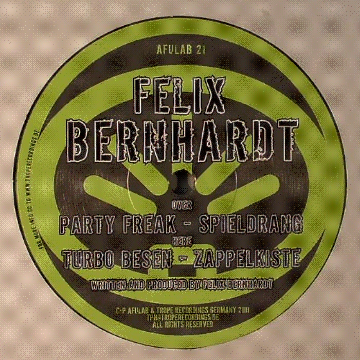 Afu Lab 21 - Felix Bernhardt - Acid Fukerz Unit - Toolbox records - votre disquaire vinyle