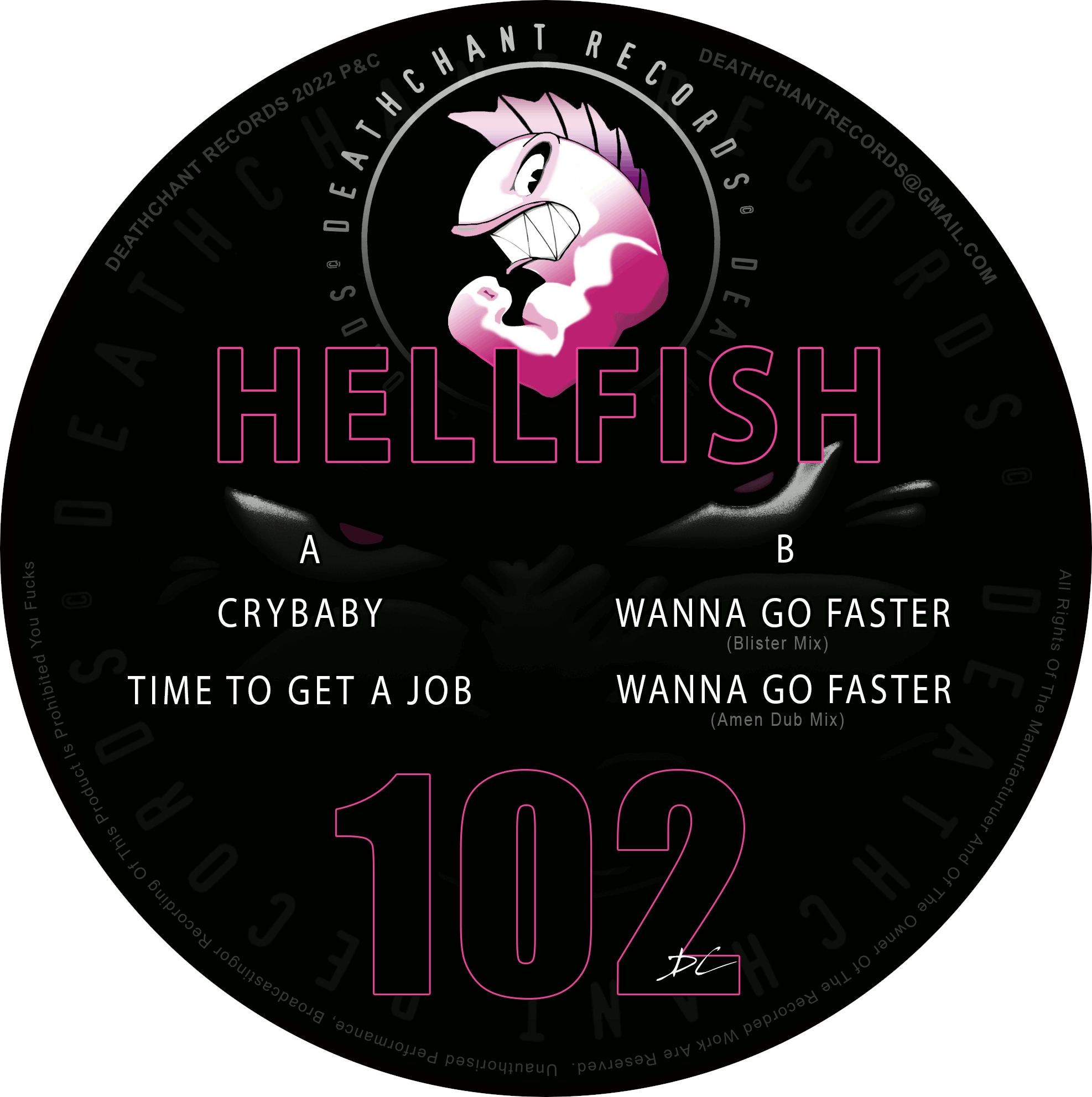 Deathchant 102 - Hellfish - Deathchant - Toolbox records - your vinyl ...