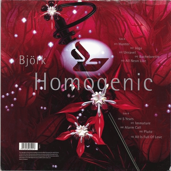 Bjork Homogenic - Bjork - One Little Indian - Toolbox records - your ...