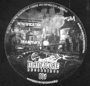 Manticore 01 - Mystification, Unabomber - Manticore - Toolbox records ...