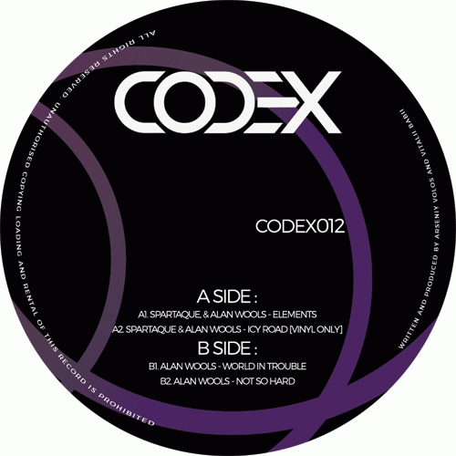 Codex 12 - Spartaque, Alan Wools - Codex - Toolbox records - your vinyl ...